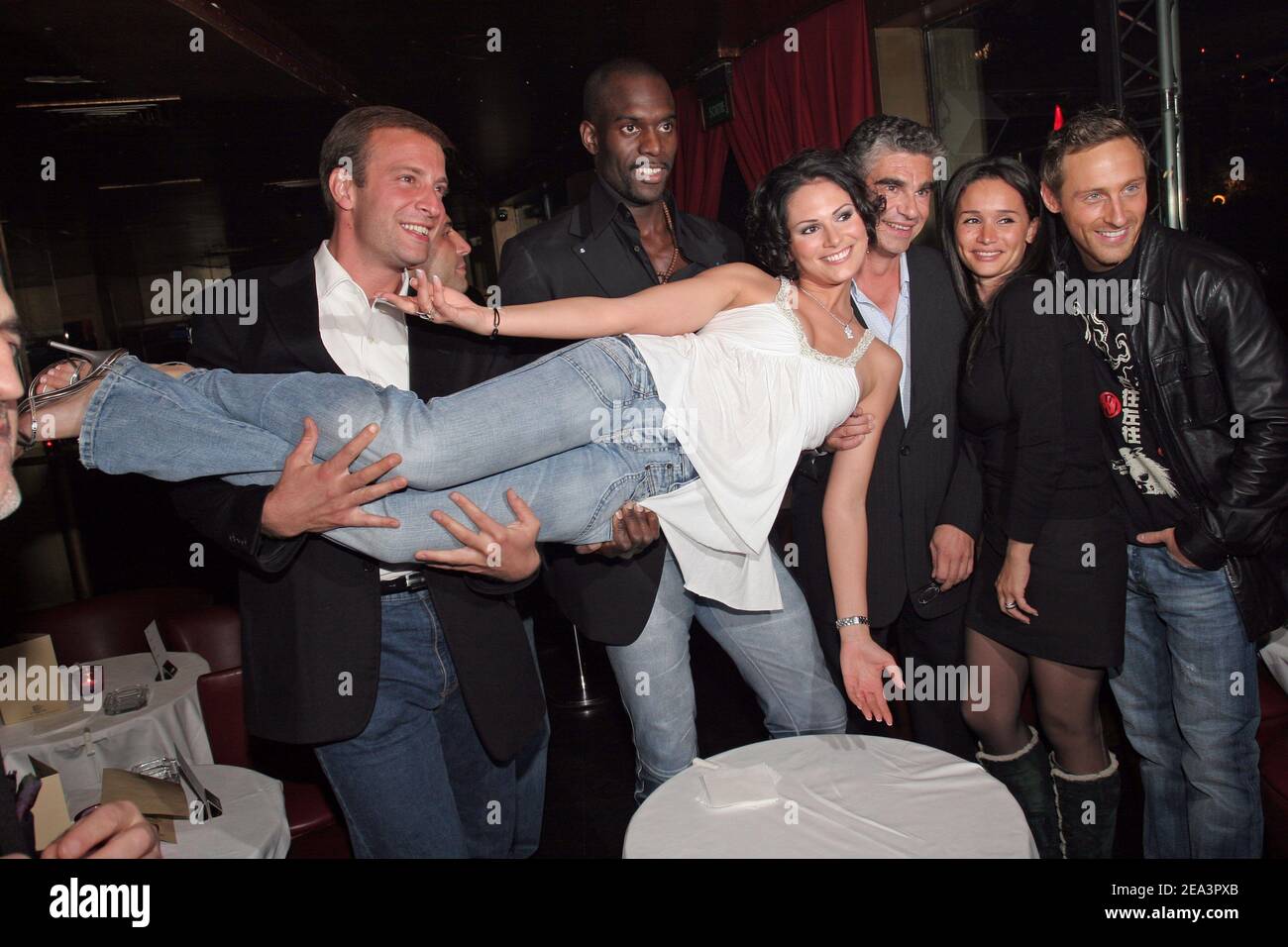 (L-R) Sylvain Mirouf, Pascal Gentil, Laetitia Bleger, Commandant ...