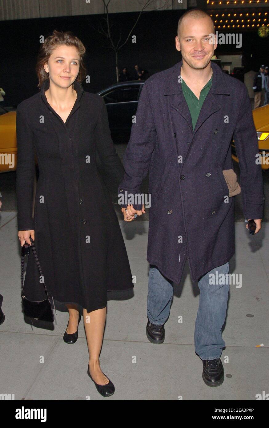 U.S. actress Maggie Gyllenhaal and her companion, U.S. actor Peter ...