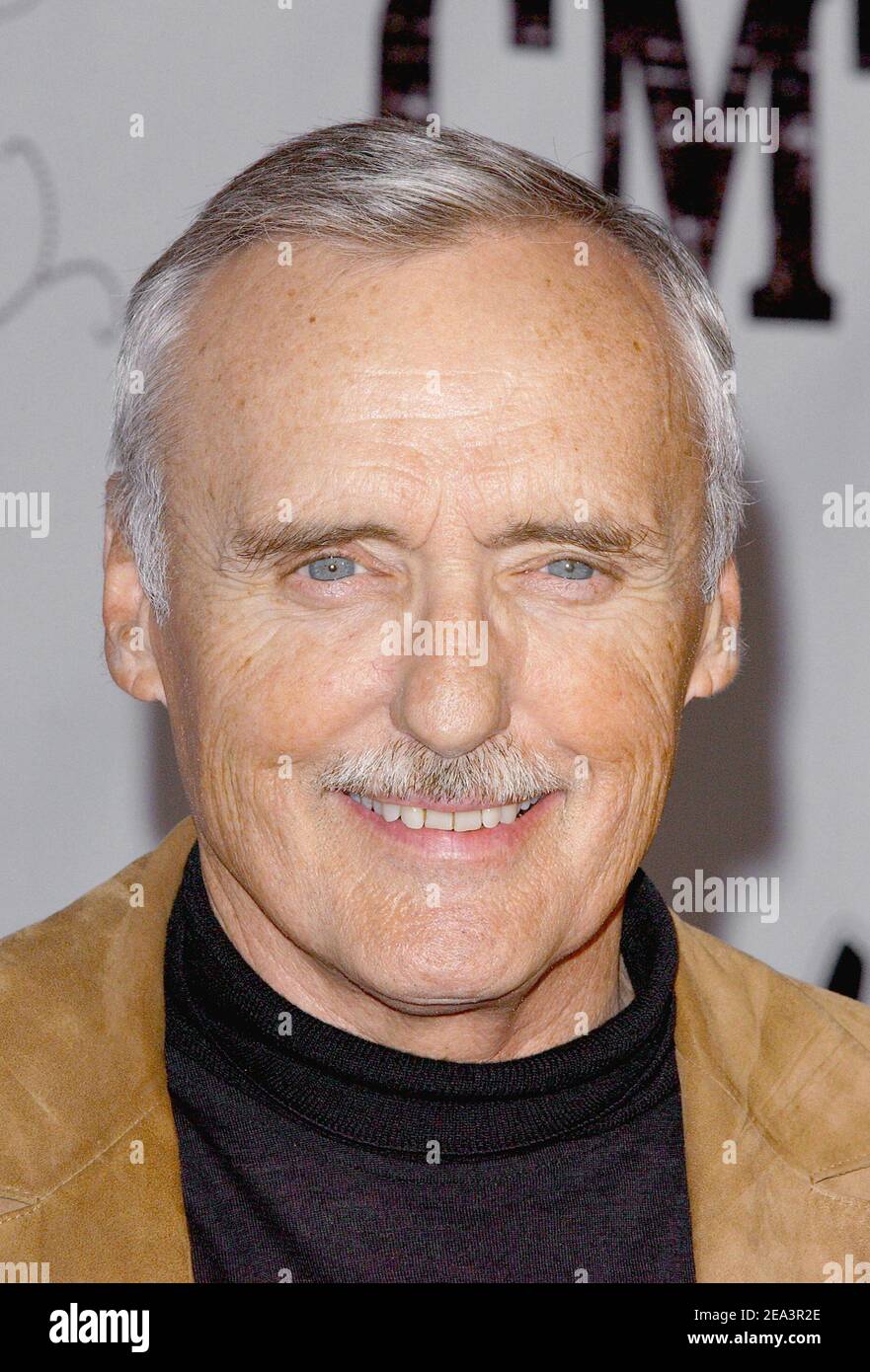 U.S. actor Dennis Hopper arrives at the 2005 CMT Music Awards, held at ...