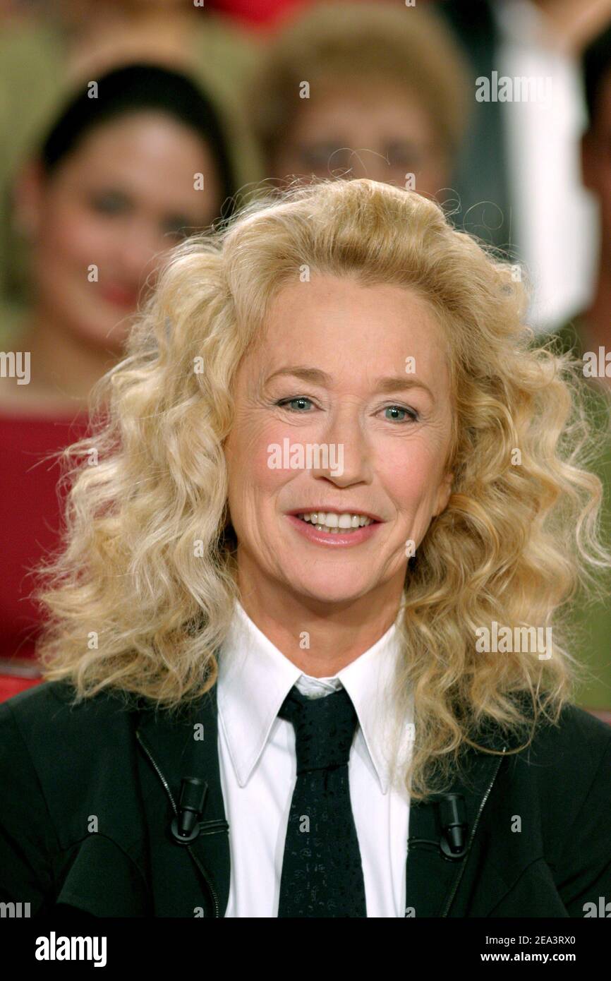French actress Brigitte Fossey attends Michel Drucker's talk show ...