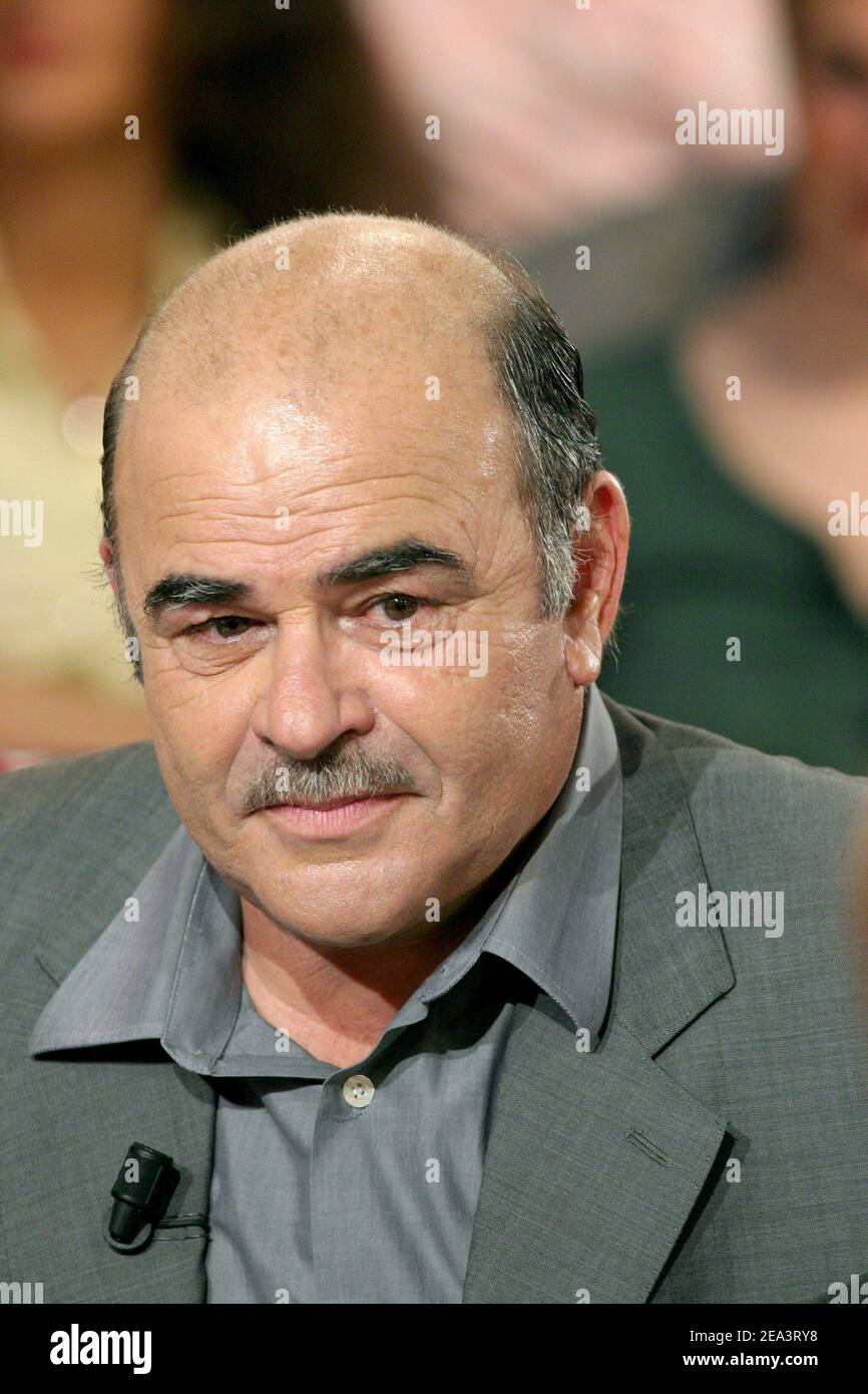 French actor Jean Benguigui attends Michel Drucker's talk show Vivement ...