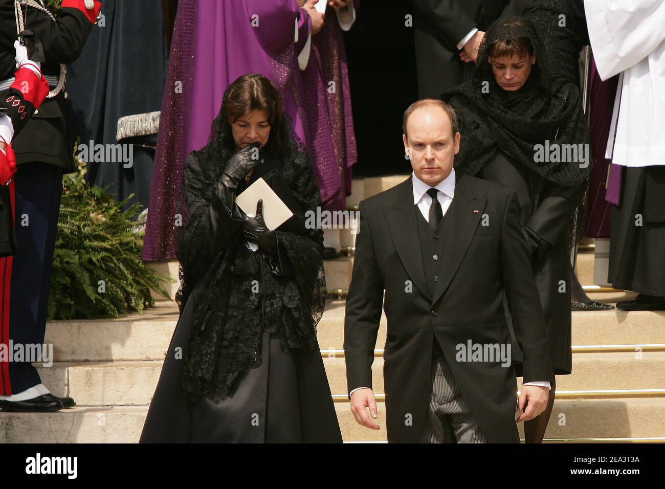 Princess Caroline, Prince Albert II, and Princess Stephanie of Monaco ...