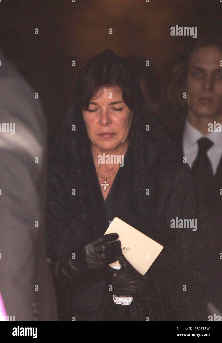 Caroline of Monaco attends the funeral service for the late Prince ...