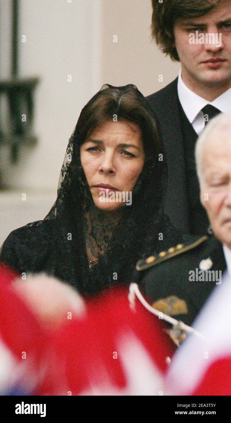 Caroline of Monaco arrives to Saint Nicolas Cathedral in Monaco, on ...