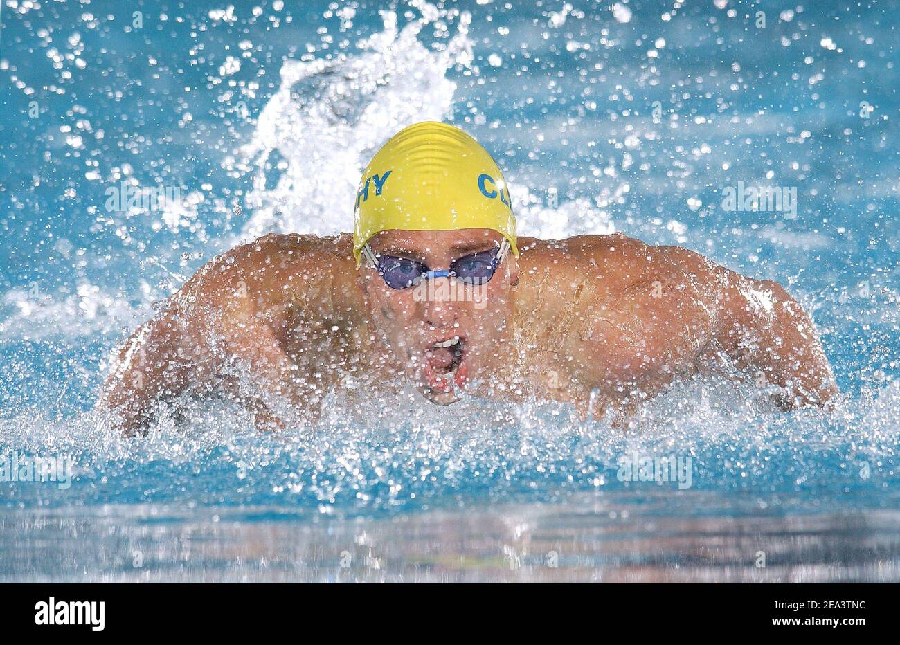 Frederick Bousquet (100 m butterfly men) during the French swimming ...