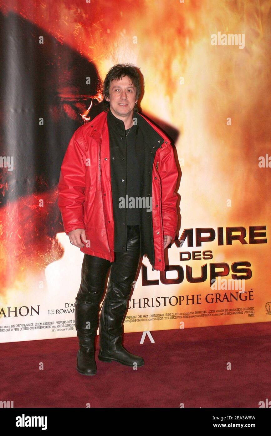 French composer Eric Serra attends the premiere of the movie 'L'empire ...