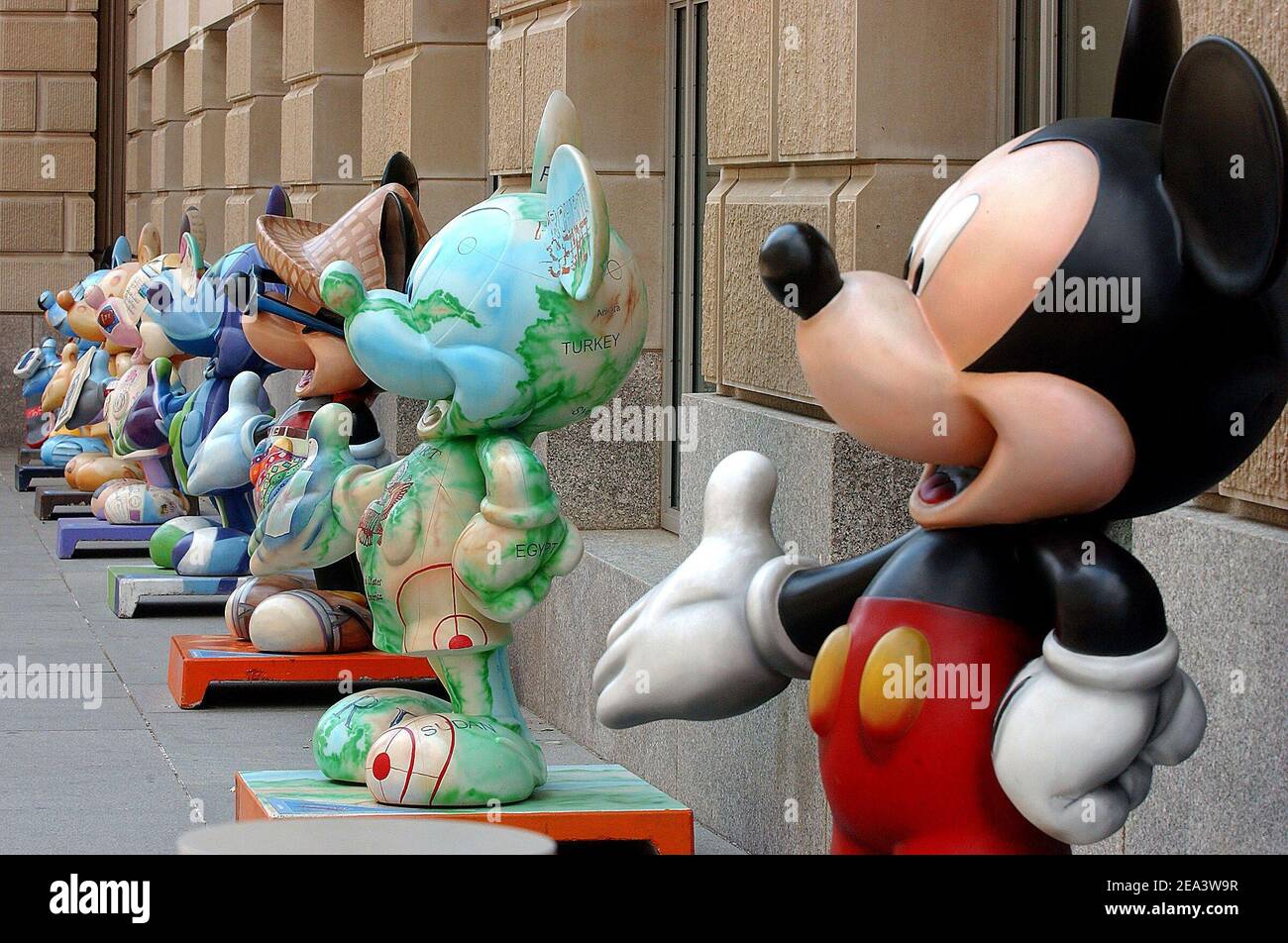 75 uniquely designed, 700-pound, 6-foot-tall Mickey statues on display ...