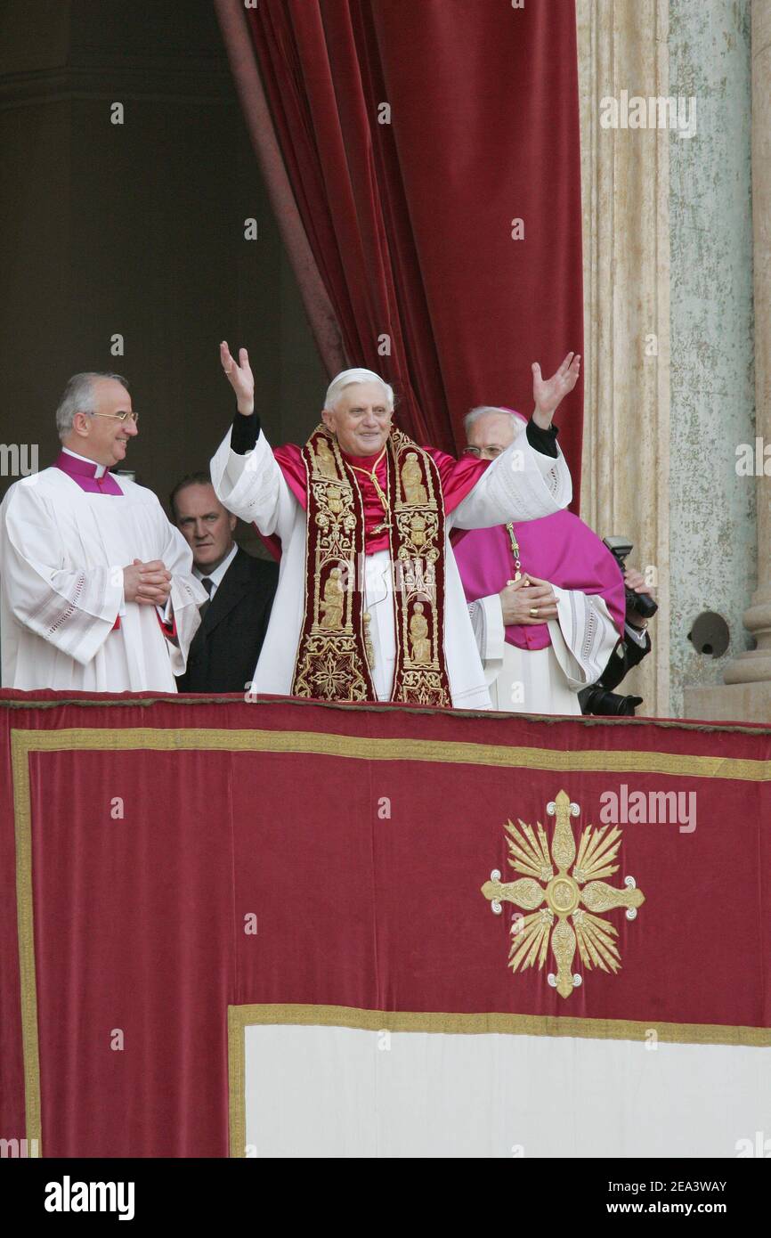 German prelate Joseph Ratzinger elected by cardinals as the new leader ...