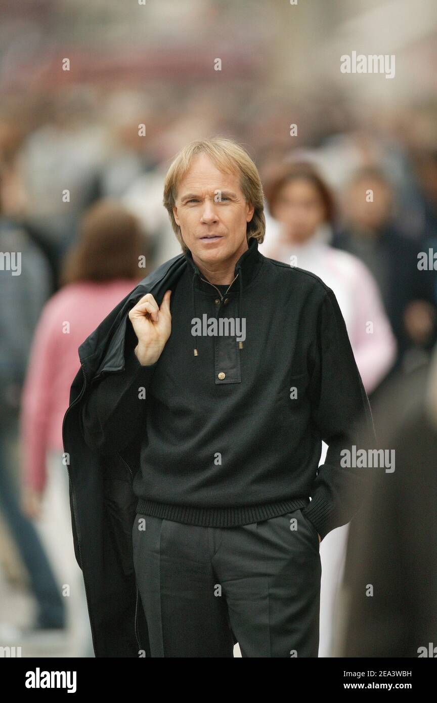French pianist Richard Clayderman poses in Paris, France on April 12 ...