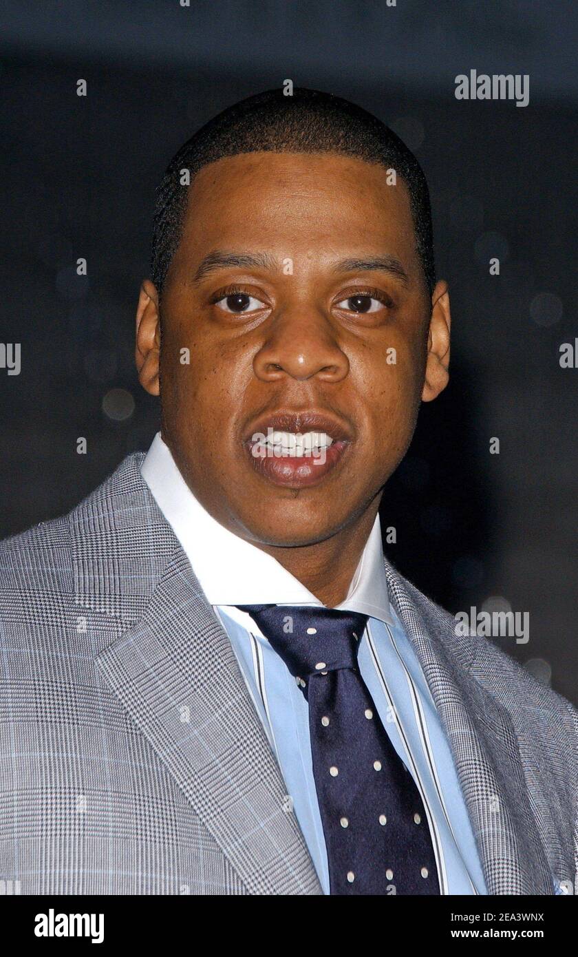 Jay Z arrives at the 2005 Tribeca Film Festival Vanity Fair Party held ...