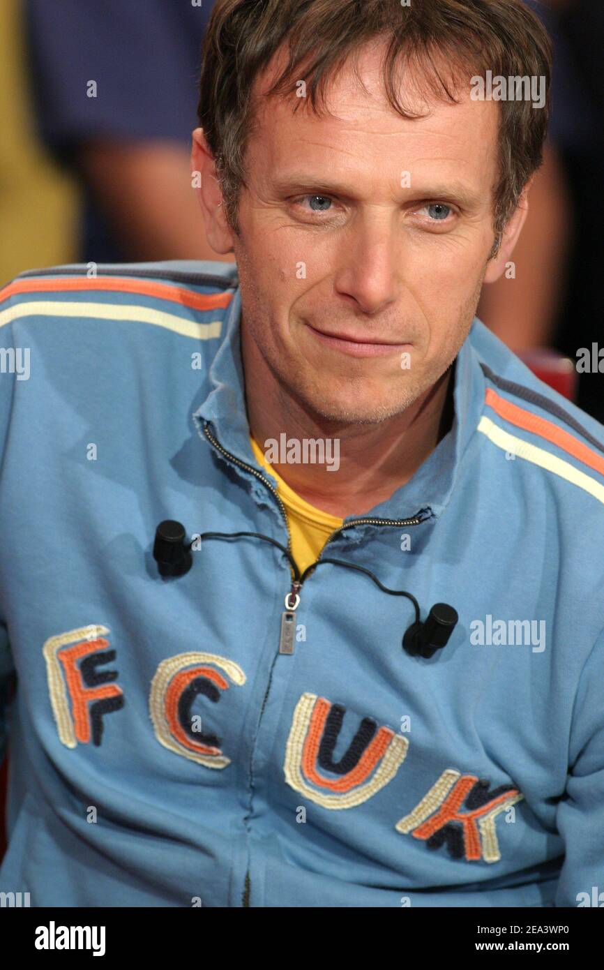 French actor Charles Berling during the taping of Michel Drucker's talk ...