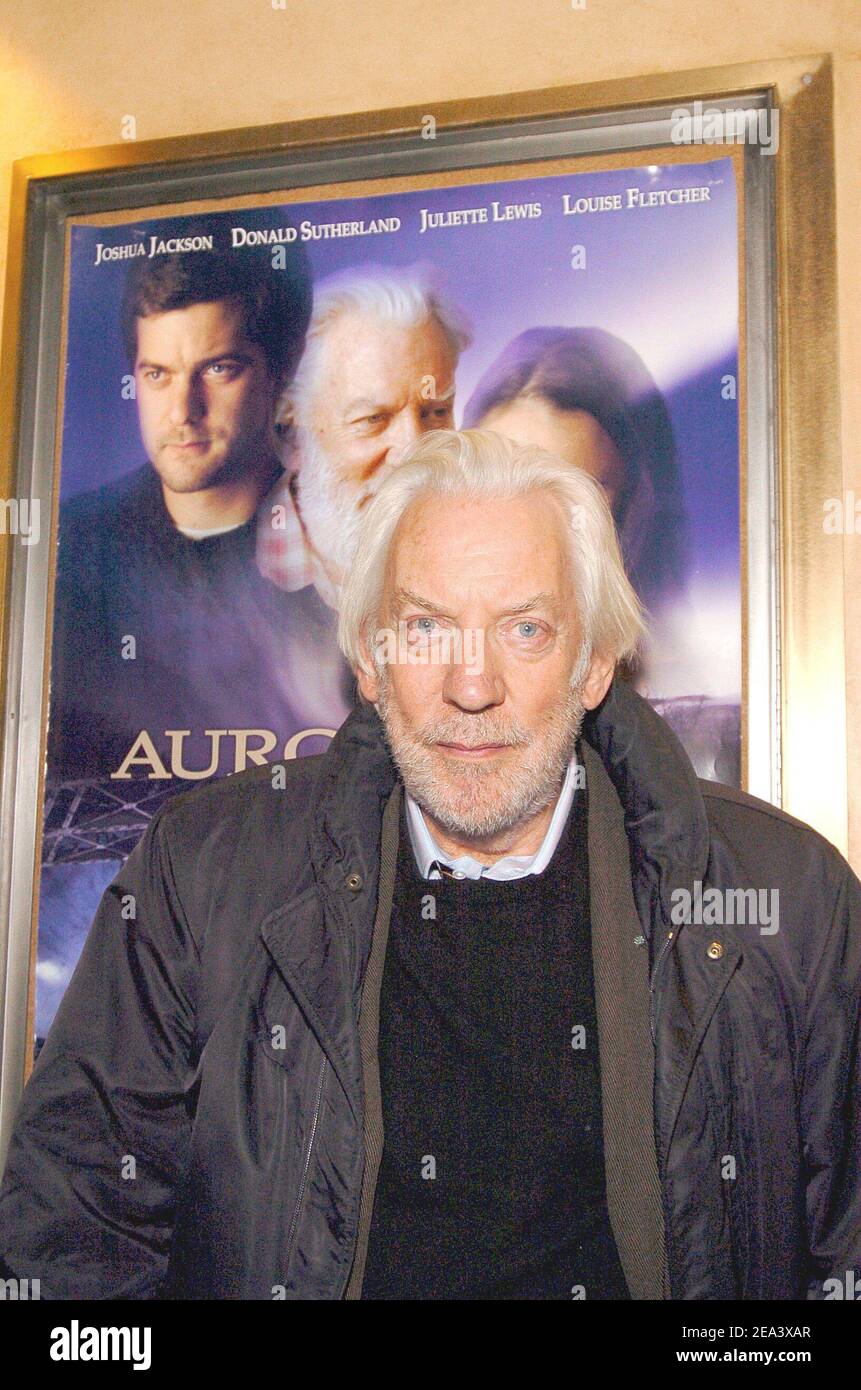 Cast member Donald Sutherland attends World Premiere of his lattest ...