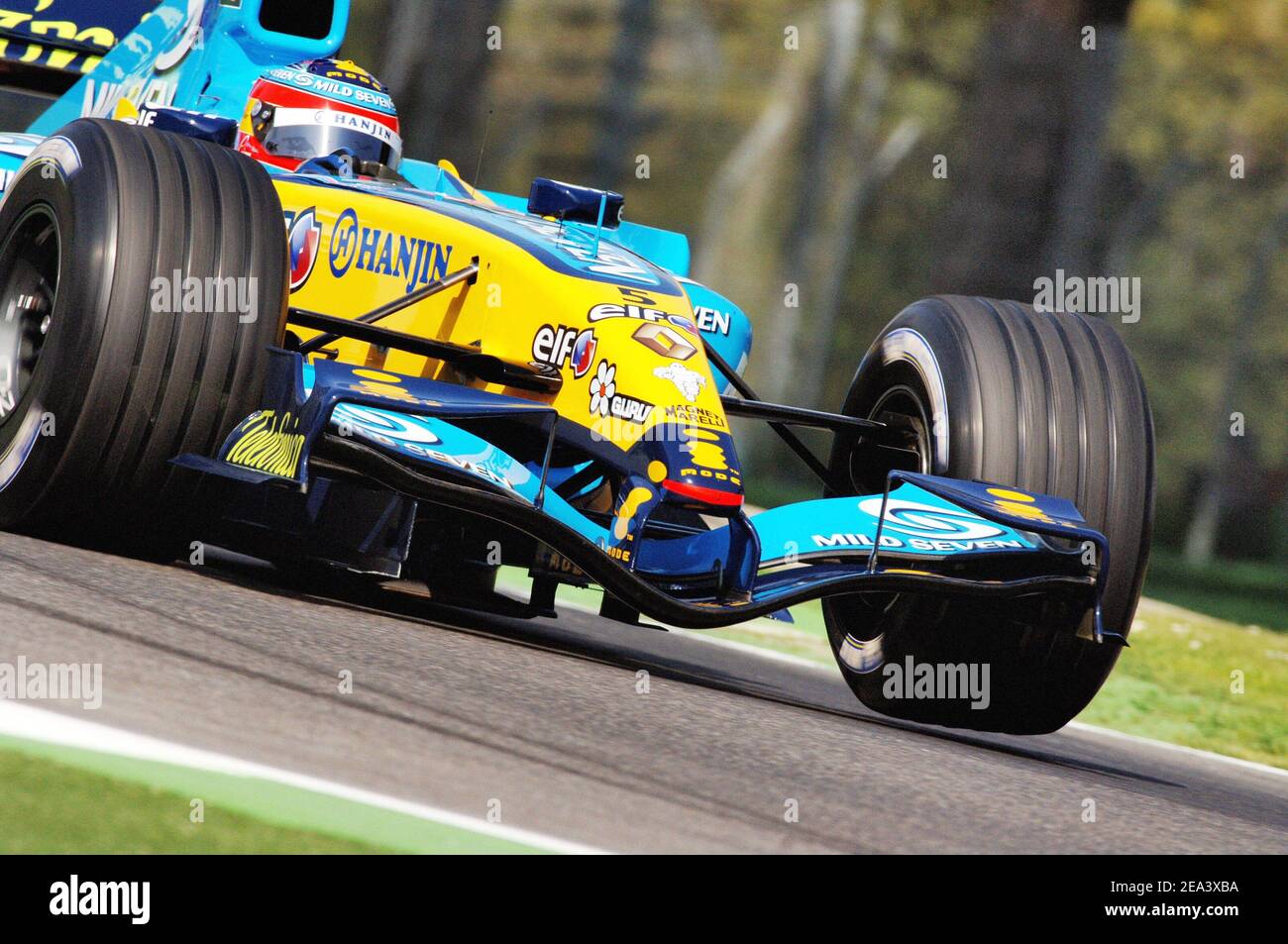 Spanish Formula One Driver Fernando Alonso (Renault) in action during ...