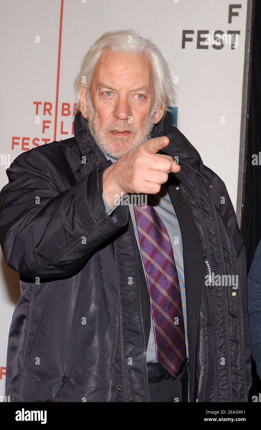 U.S. actor Donald Sutherland arrives at the 'Fierce People' premiere ...