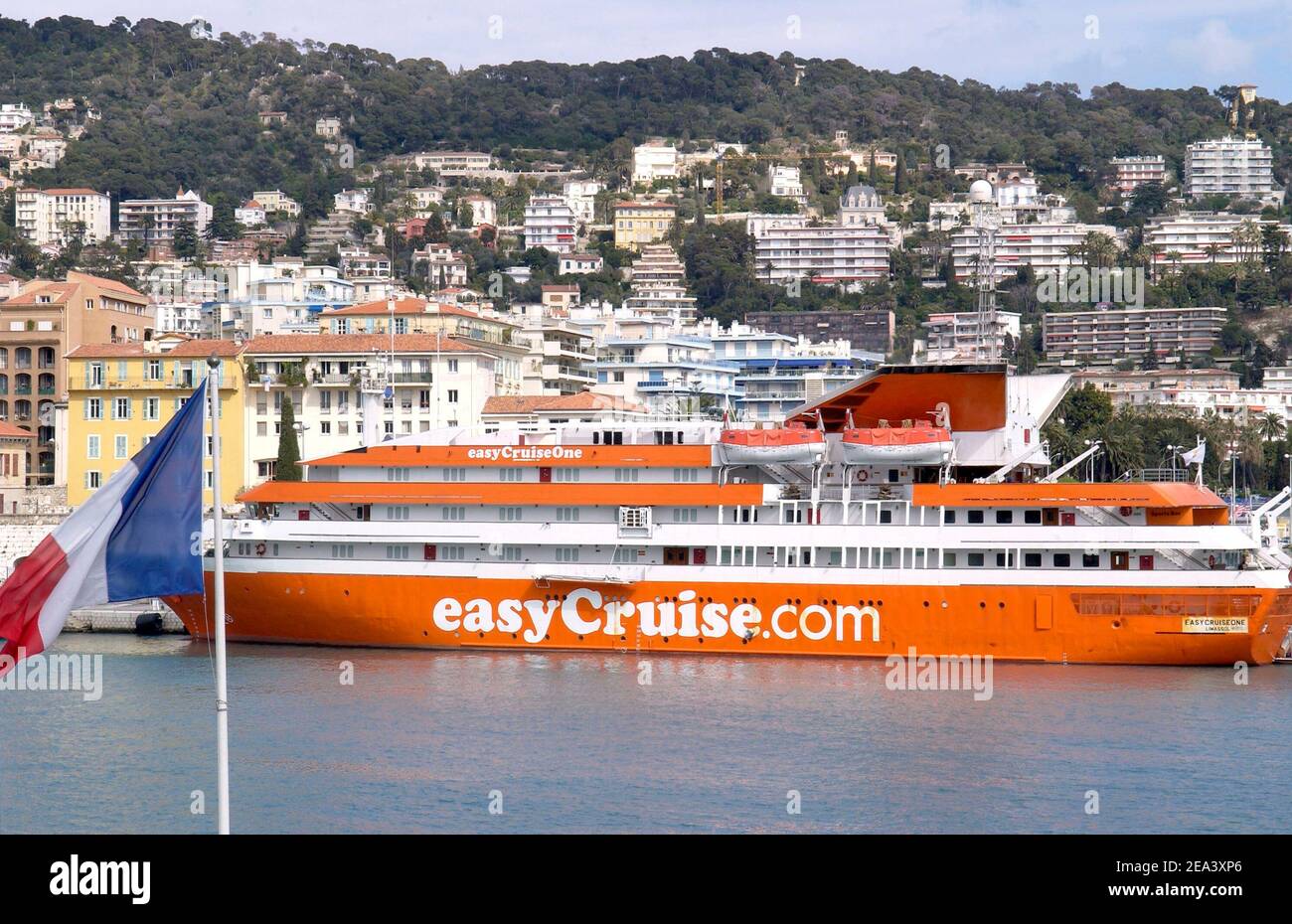 'EasyCruiseOne' of the British EasyGroup company is anchored in the ...