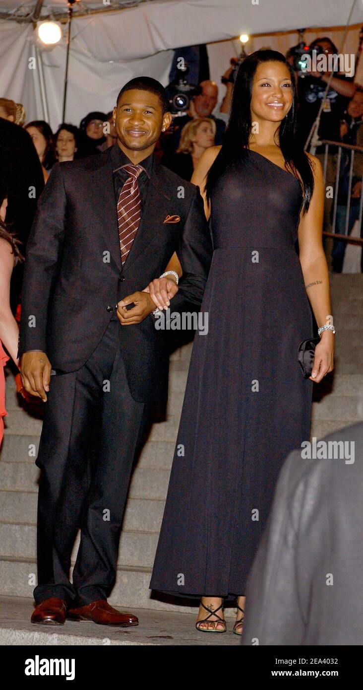 Usher and Eishia Brightwell arrive at the 2005 Costume Institute Gala ...