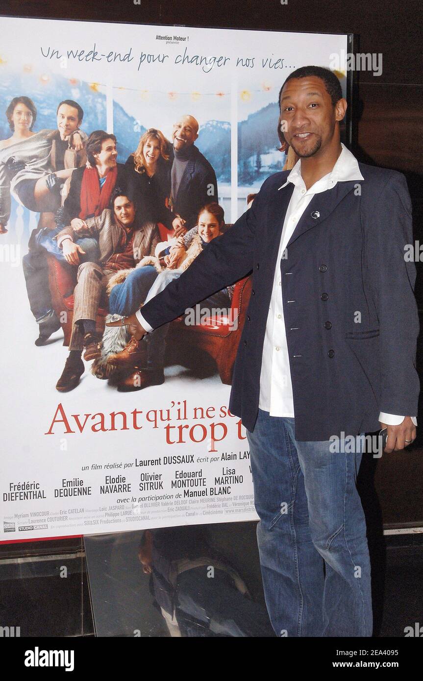 French actor and cast member Edouard Montoute attends the premiere of ...