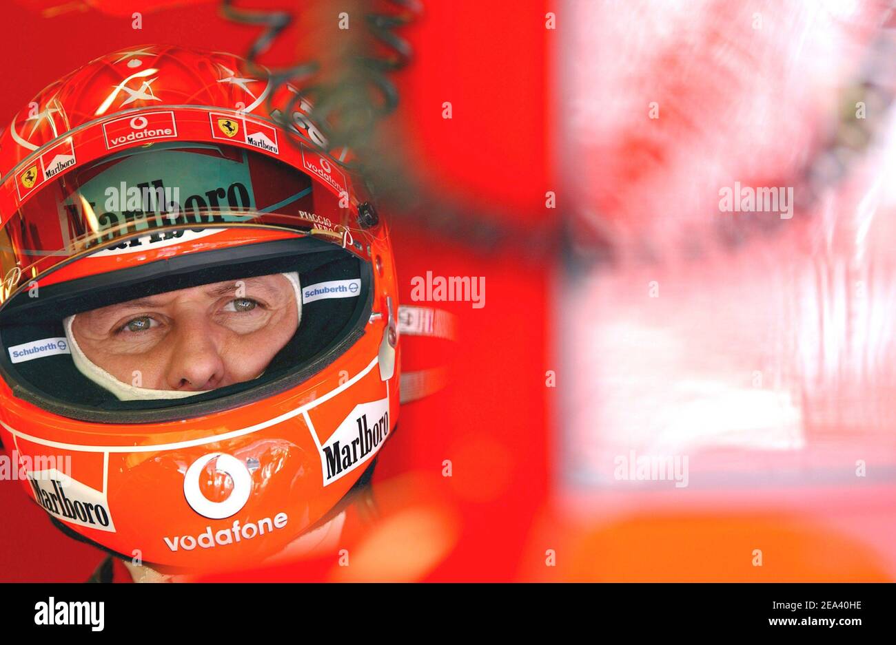 German Formula 1 driver Michael Schumacher (team Ferrari) during the G ...