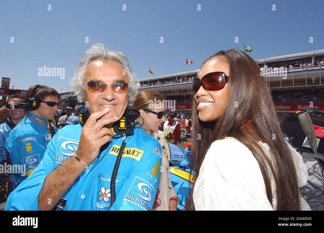 File photo - Managing Director Flavio Briatore (Team Renault) with top ...