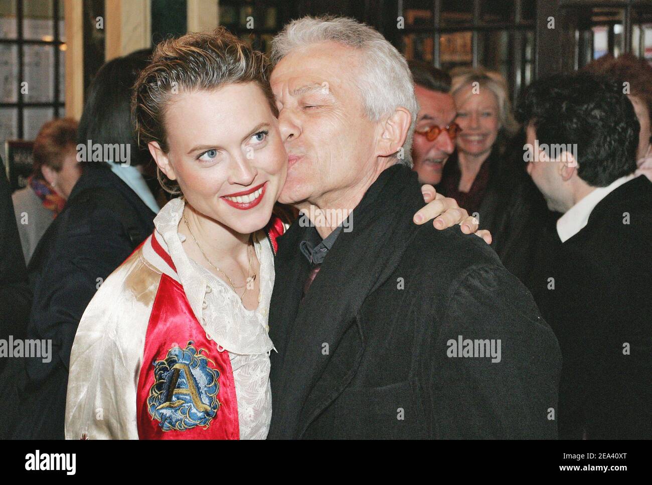 French actor and director Jean-Luc Moreau and his girlfriend, actress ...