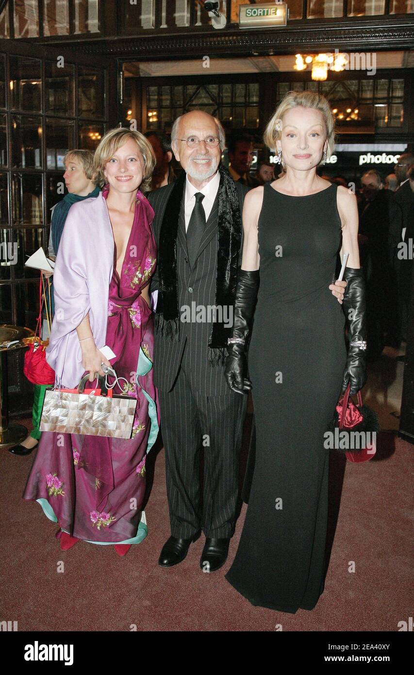 French actress Caroline Sihol (R), her husband Jean-Louis Livi and ...