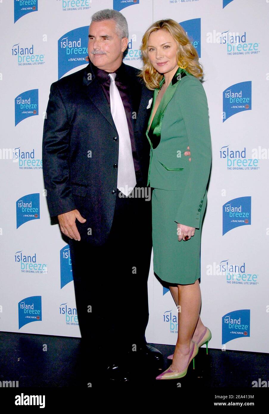 U.S. actress Kim Cattrall poses with Alfredo 'Freddy' Piedra, Bacardi's ...