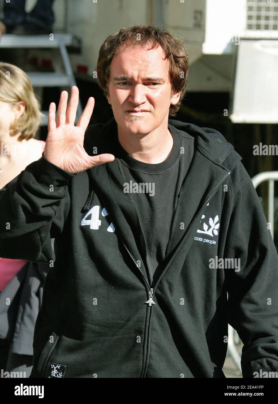 Director Quentin Tarantino arrives at the Ed Sullivan Theatre for the ...