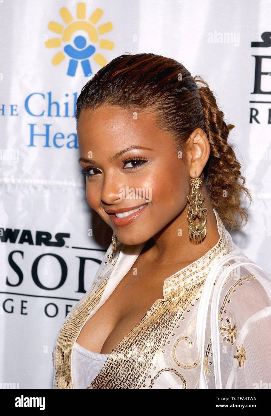 Christina Milian poses as she arrives at the 'Star Wars Episode III ...