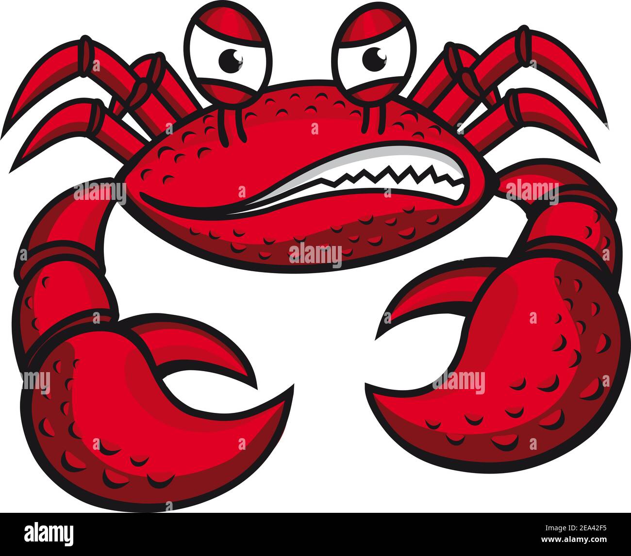 Angry nature animal crustacean Stock Vector Images - Alamy