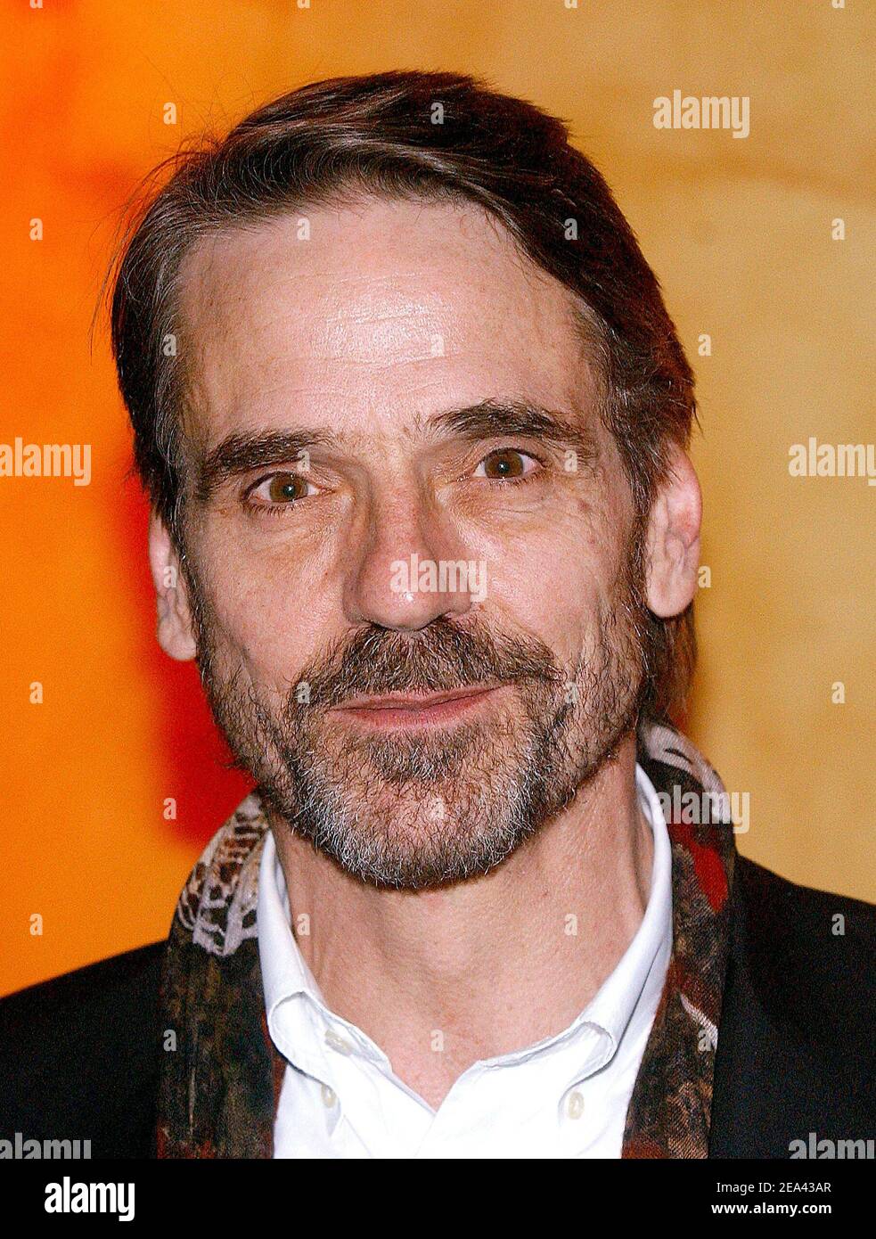 U.S. actor Jeremy Irons poses outside the National building Museum in ...