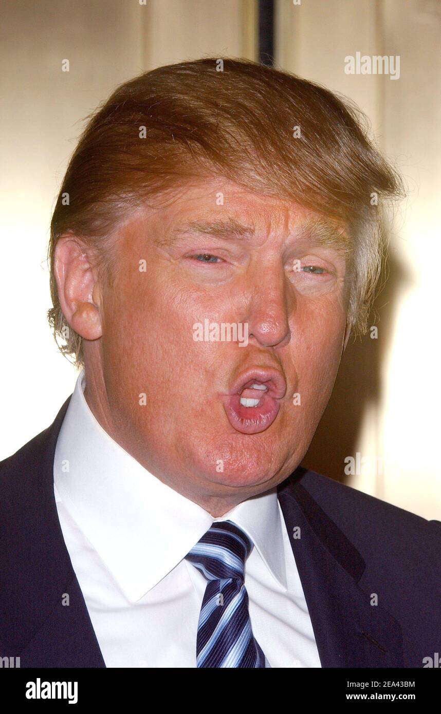 Donald Trump at the 2005 NBC Upfronts at Radio City Music Hall in New ...
