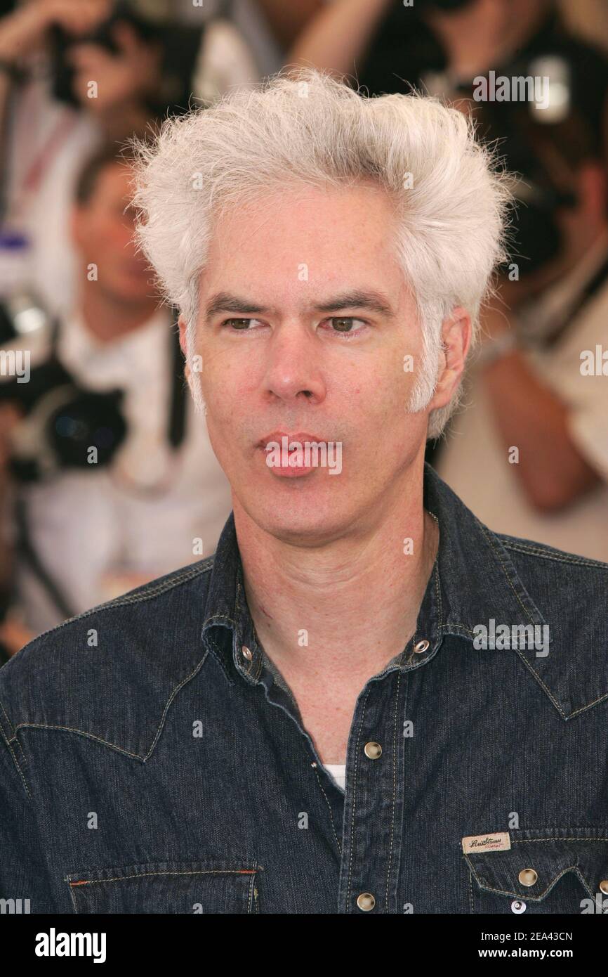 US director Jim Jarmusch and French actress Julie Delpy pose during a ...