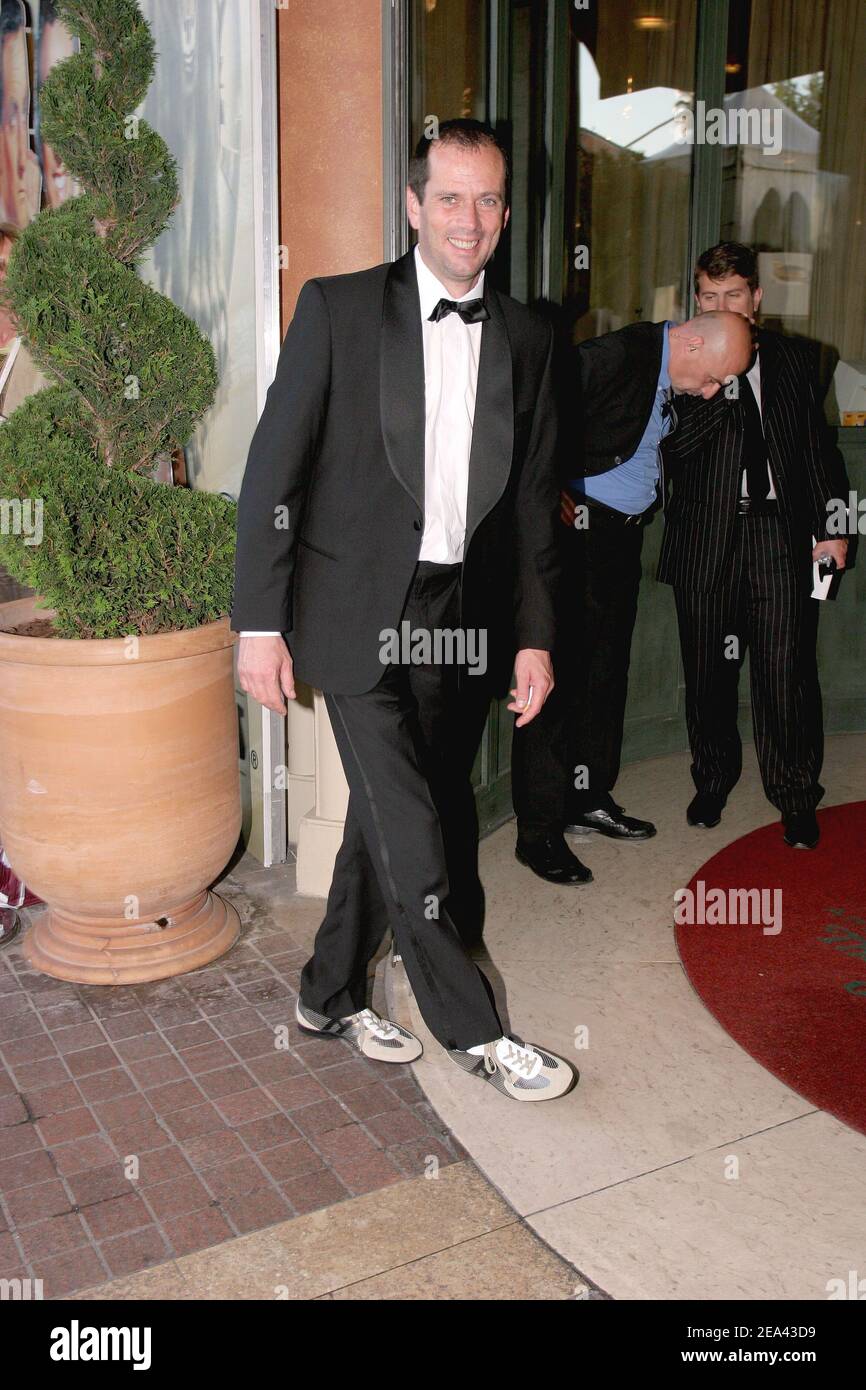 French actor Christian Vadim leaving the Majestic hotel during the 58th ...