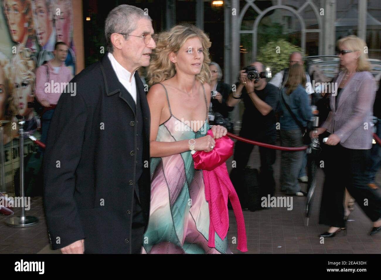 French director Claude Lelouch with his daughter Sarah leaving the ...