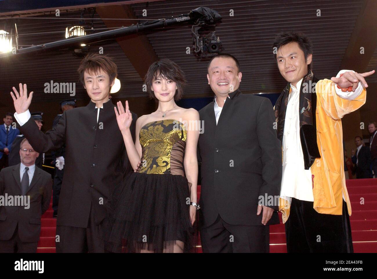 Actors Qin Hao, Gao Yuan Yuan and Li Bin with director Wang Xiaoshuai attend the 'Shanghai ...