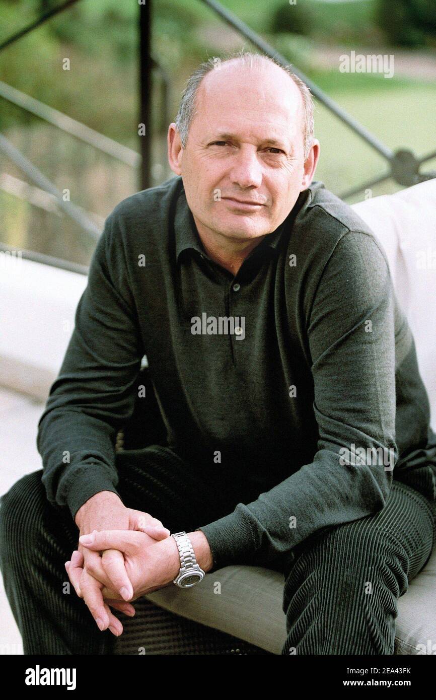 McLaren Mercedes Formula One boss, Ron Dennis, poses at Royal Mougin ...