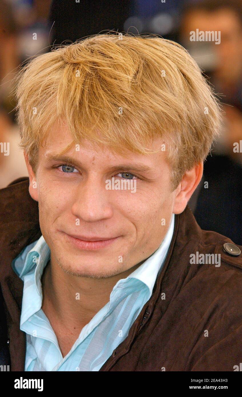 Cast member Jeremie Renier poses at the photocall for Belgian directors ...