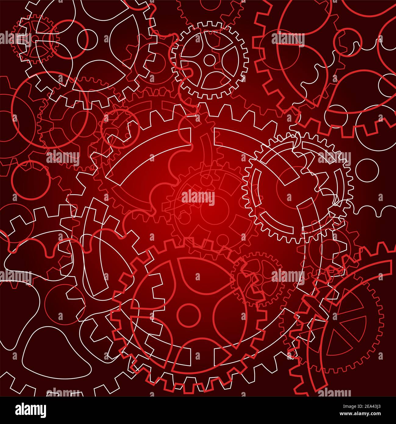 Abstract background with gears for technology or time concept design ...