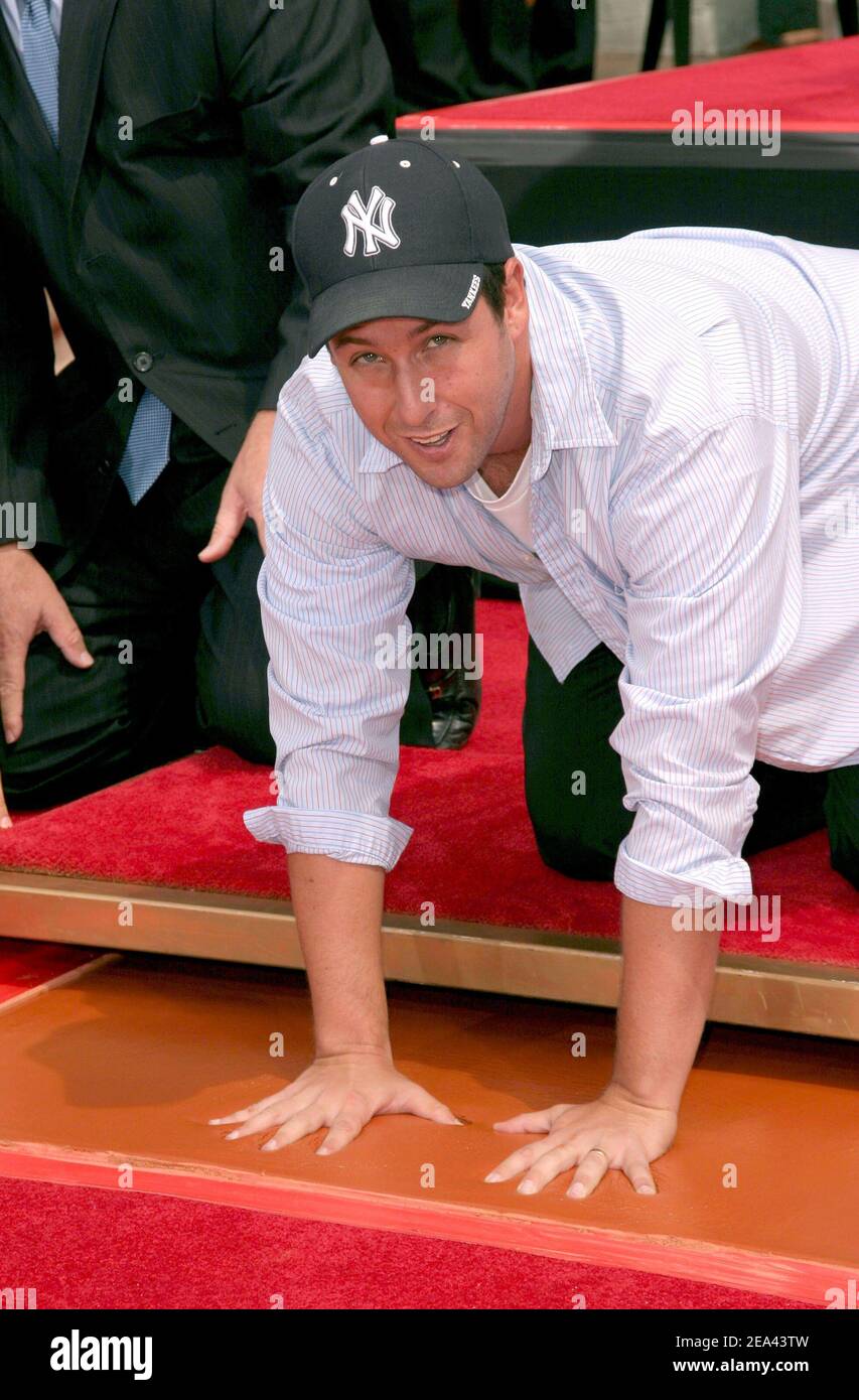 Adam Sandler is honored with a Hand and Foot Print Ceremony at Grauman ...