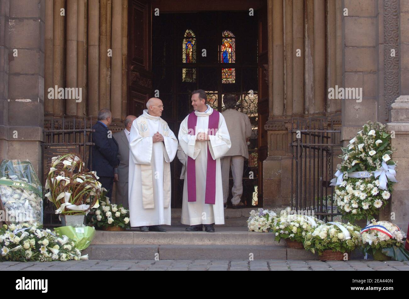 St-Germain-des-Pres church in Paris, France, on May 18, 2005, for a ...