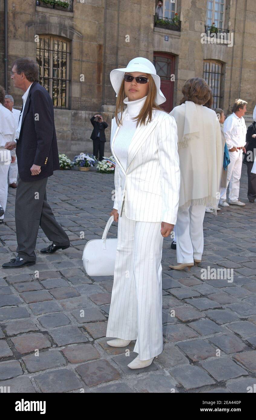 Severine Ferrer at St-Germain-des-Pres church in Paris, France, on May ...