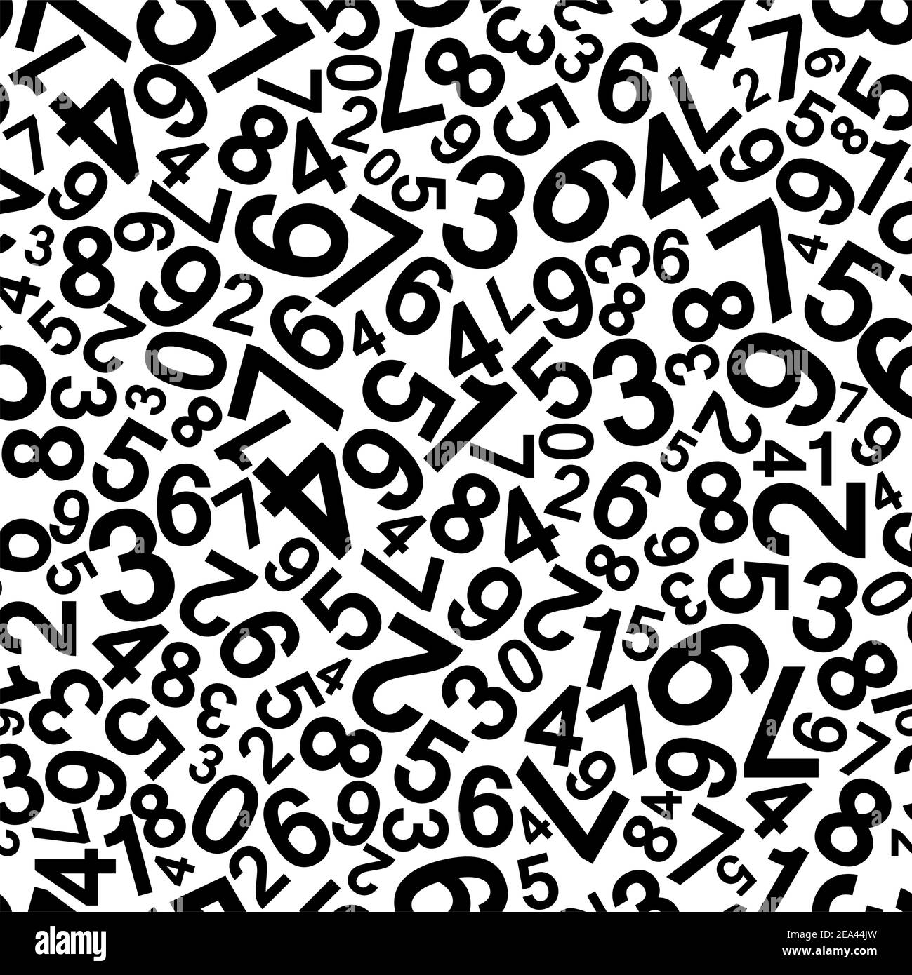 Seamless background with numbers for school design Stock Vector Image ...