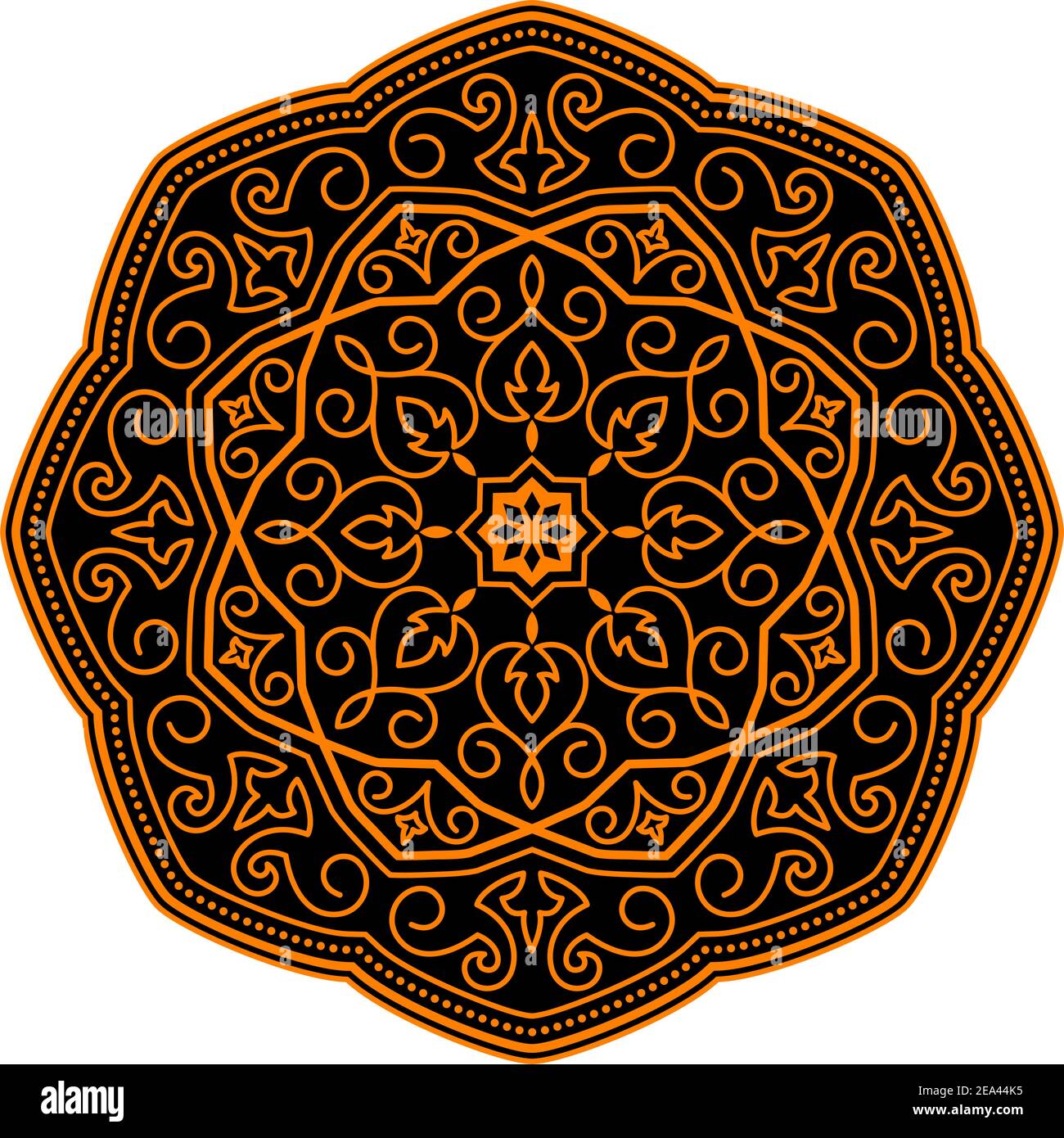 Medieval engraving pattern Cut Out Stock Images & Pictures - Alamy