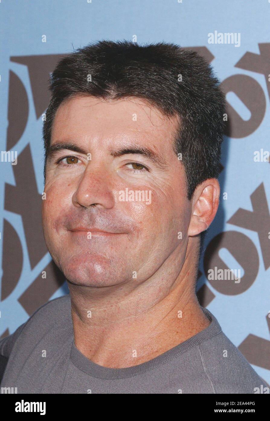 Simon Cowell arrives at the Fox television Upfronts presentation held ...