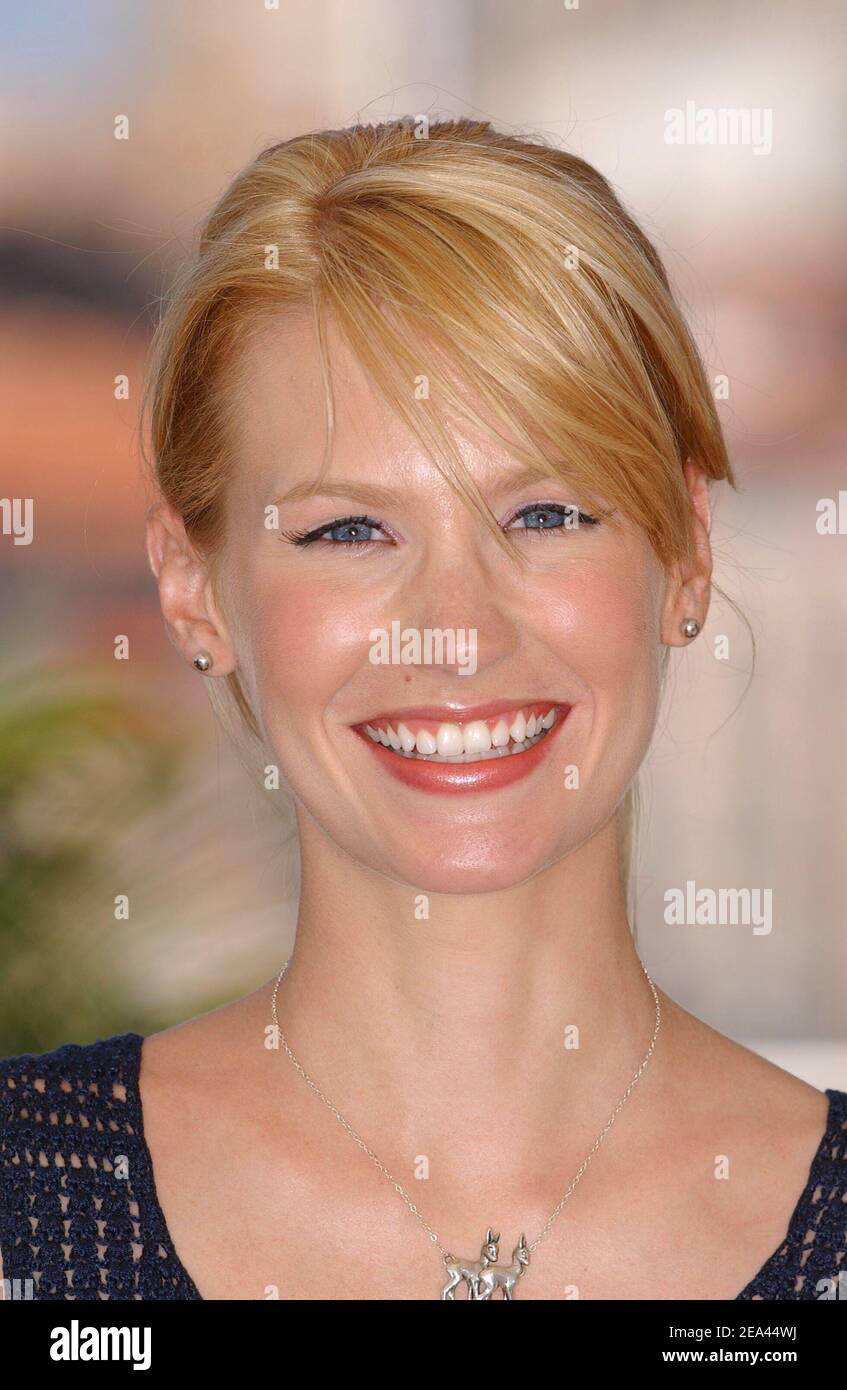 US actress and cast member January Jones poses at a photocall for Tommy ...