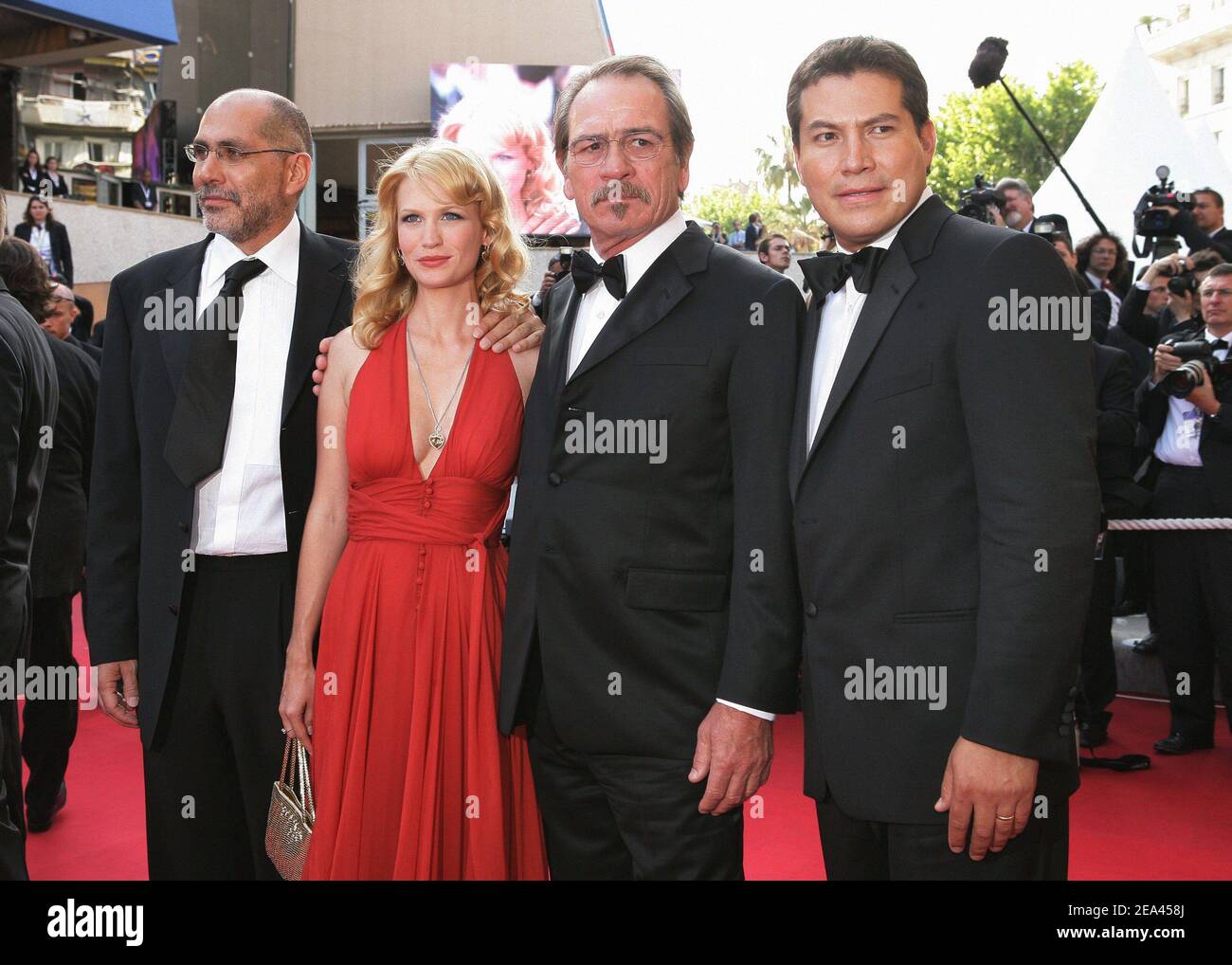 (L-R) Mexican screenwriter Guillermo Arriaga, U.S. actress January ...