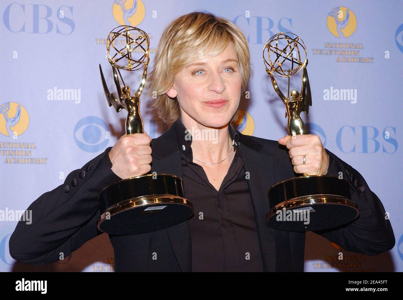 Ellen Degeneres Poses In The Pressroom At The 32nd Annual Daytime Emmy