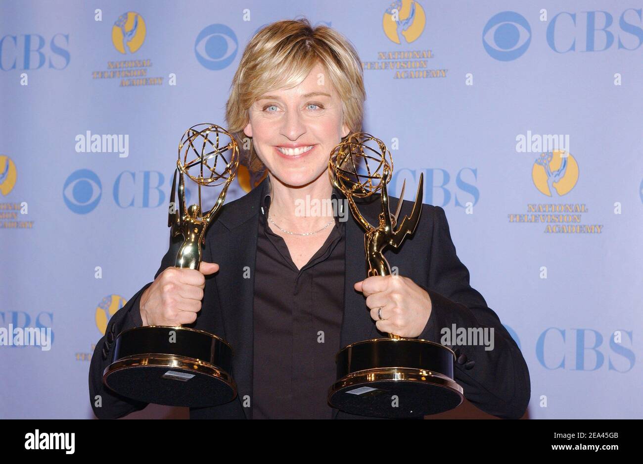 Ellen Degeneres Poses In The Pressroom At The 32nd Annual Daytime Emmy