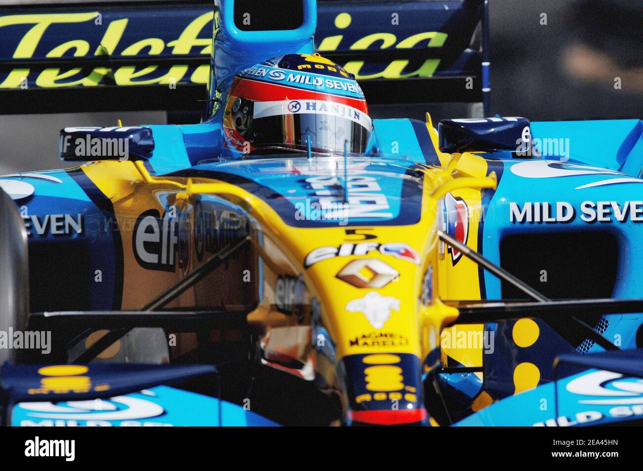 Spanish Formula One driver Fernando Alonso (team Renault) during the G ...