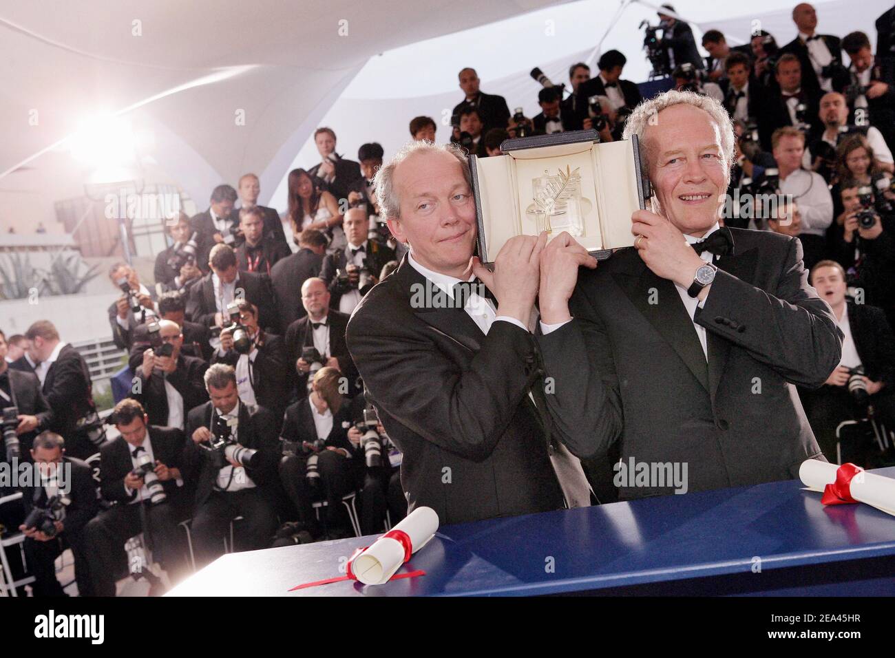 Belgian directors Luc Dardenne (L) and his brother Jean-Pierre Dardenne ...